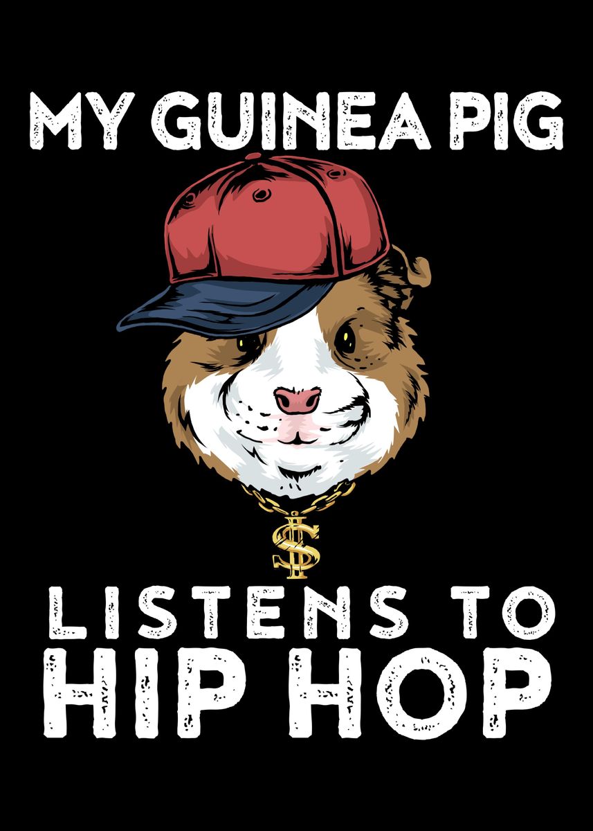 'Hip Hop Guinea Pig' Poster by CatRobot | Displate