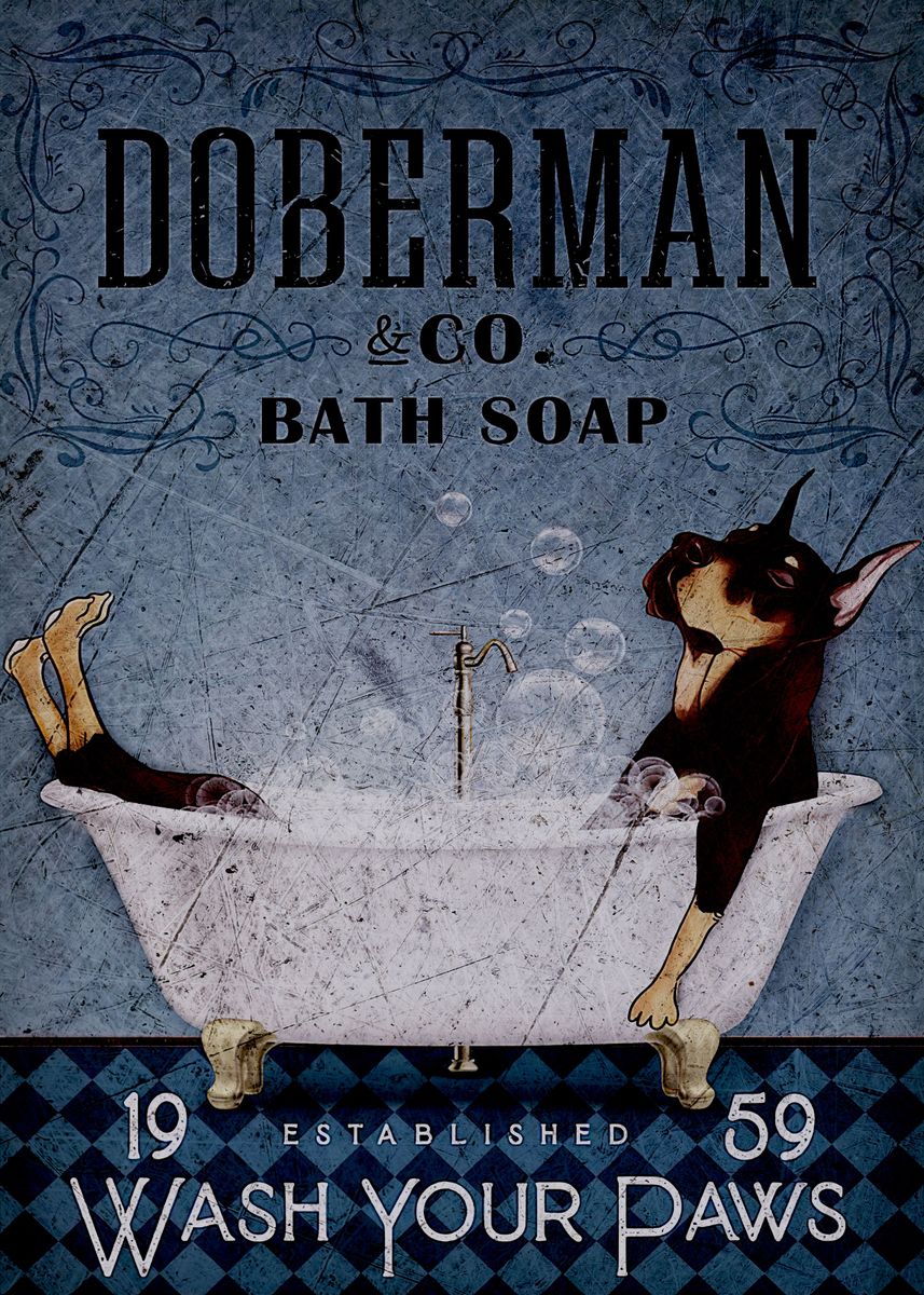 'Doberman' Poster by Nick Cournoyer | Displate