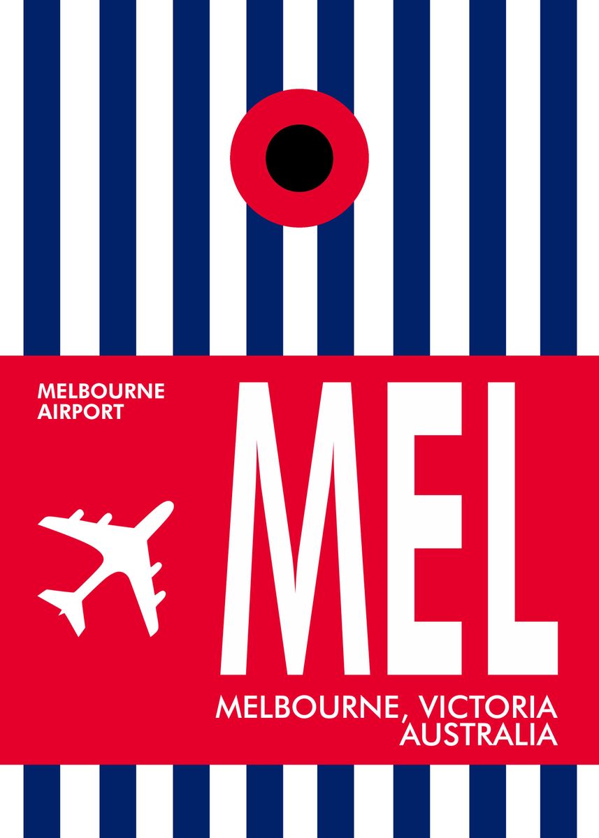 'AUSTRALIA MERLBOURNE MEL' Poster by Atomic Chinook | Displate