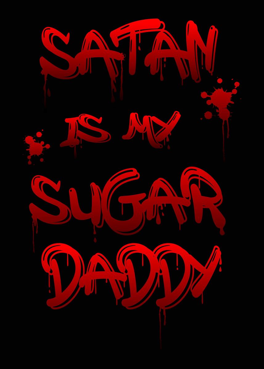 'Funny Satan Atheist' Poster, picture, metal print, paint by ...