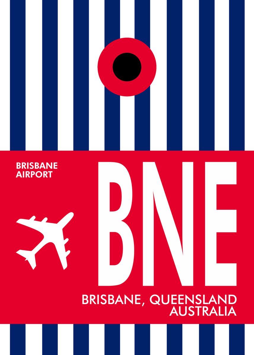 'AUSTRALIA BRISBANE BNE' Poster by Atomic Chinook | Displate