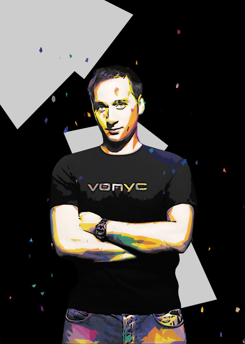 'Paul van Dyk' Poster, picture, metal print, paint by MDA STUDIO | Displate