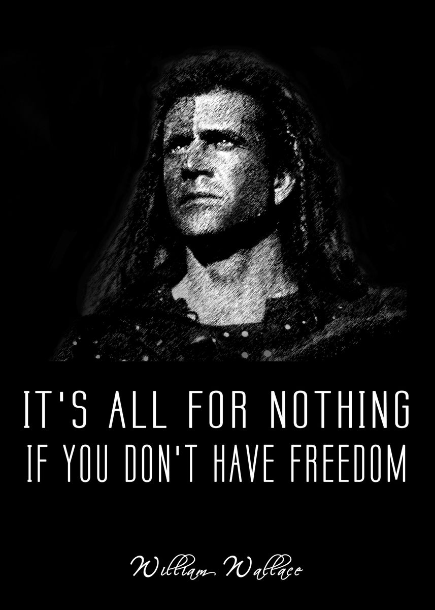 'William Wallace' Poster, picture, metal print, paint by DesignerMind ...