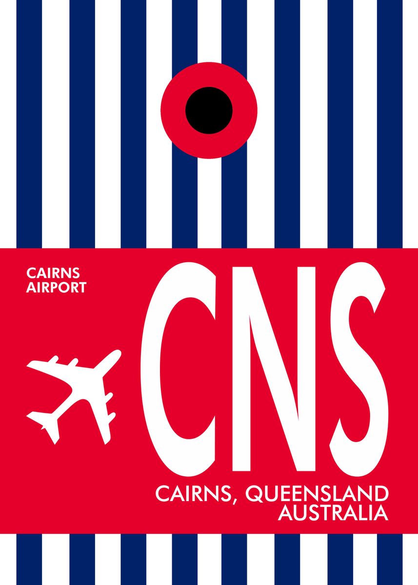 'AUSTRALIA CAIRNS CNS' Poster by Atomic Chinook | Displate