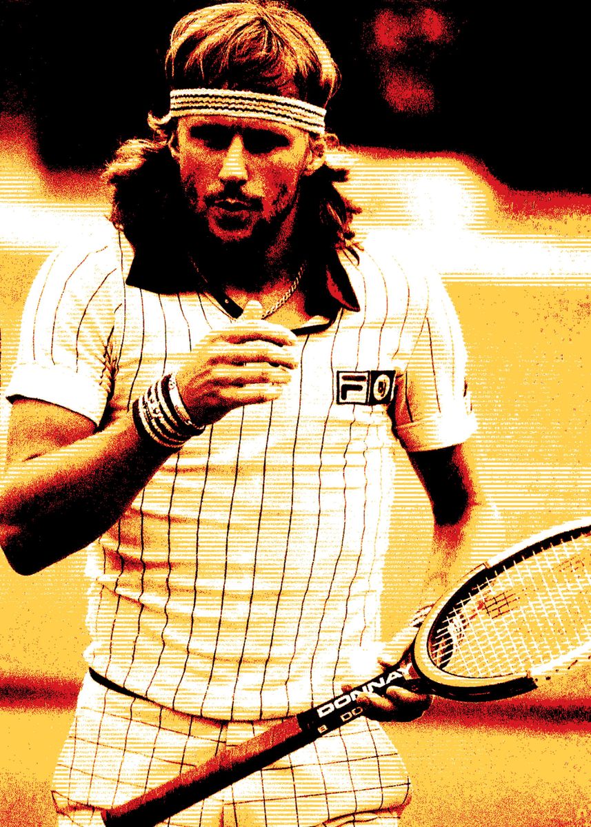 'Bjorn Borg' Poster, picture, metal print, paint by Imad Wpap | Displate