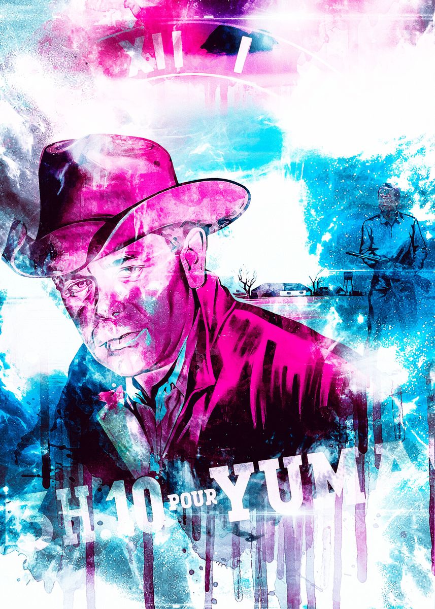 '310 To Yuma 3' Poster, picture, metal print, paint by Zain Brookes ...