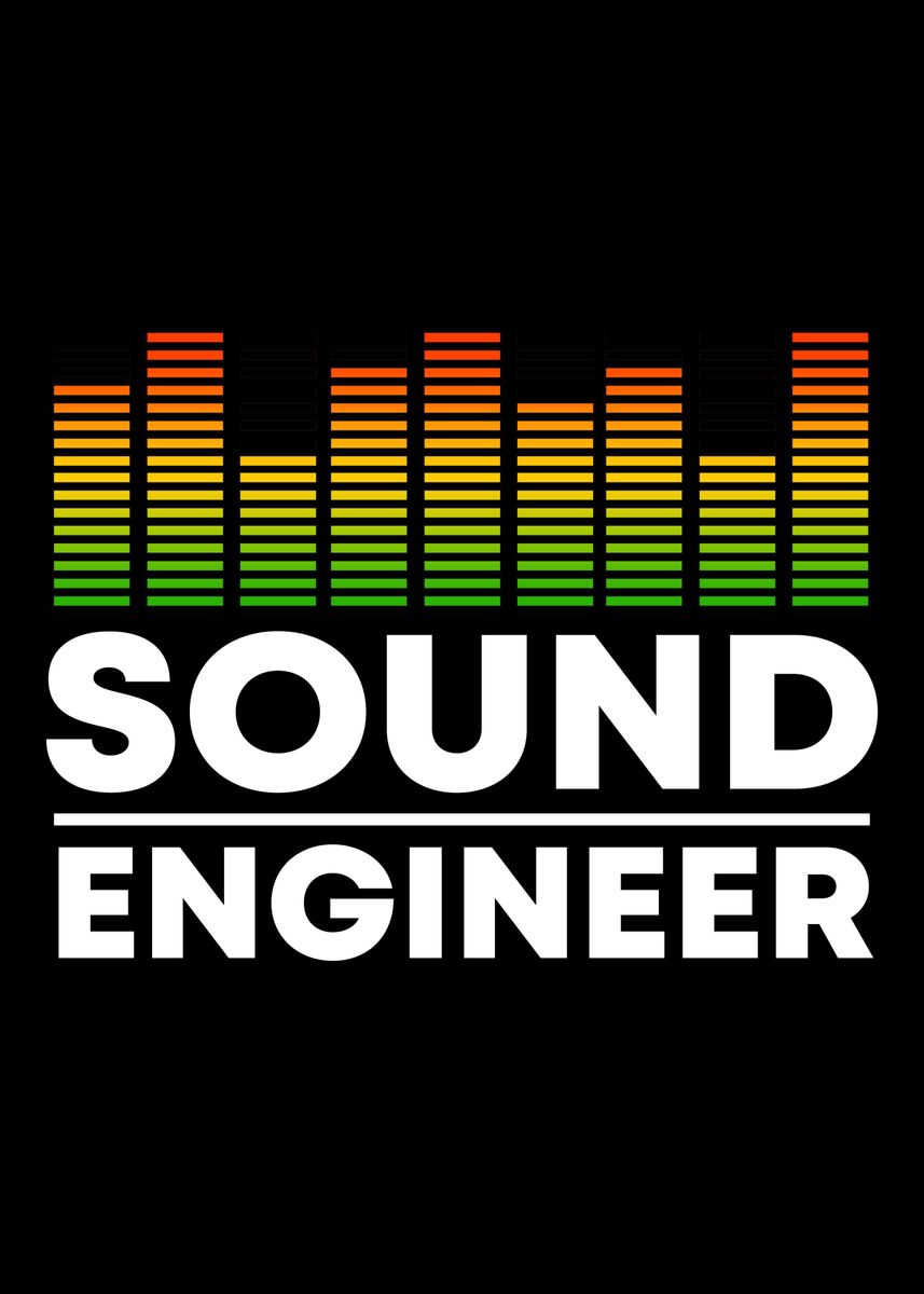 'Sound Engineer' Poster, picture, metal print, paint by Cooldruck ...
