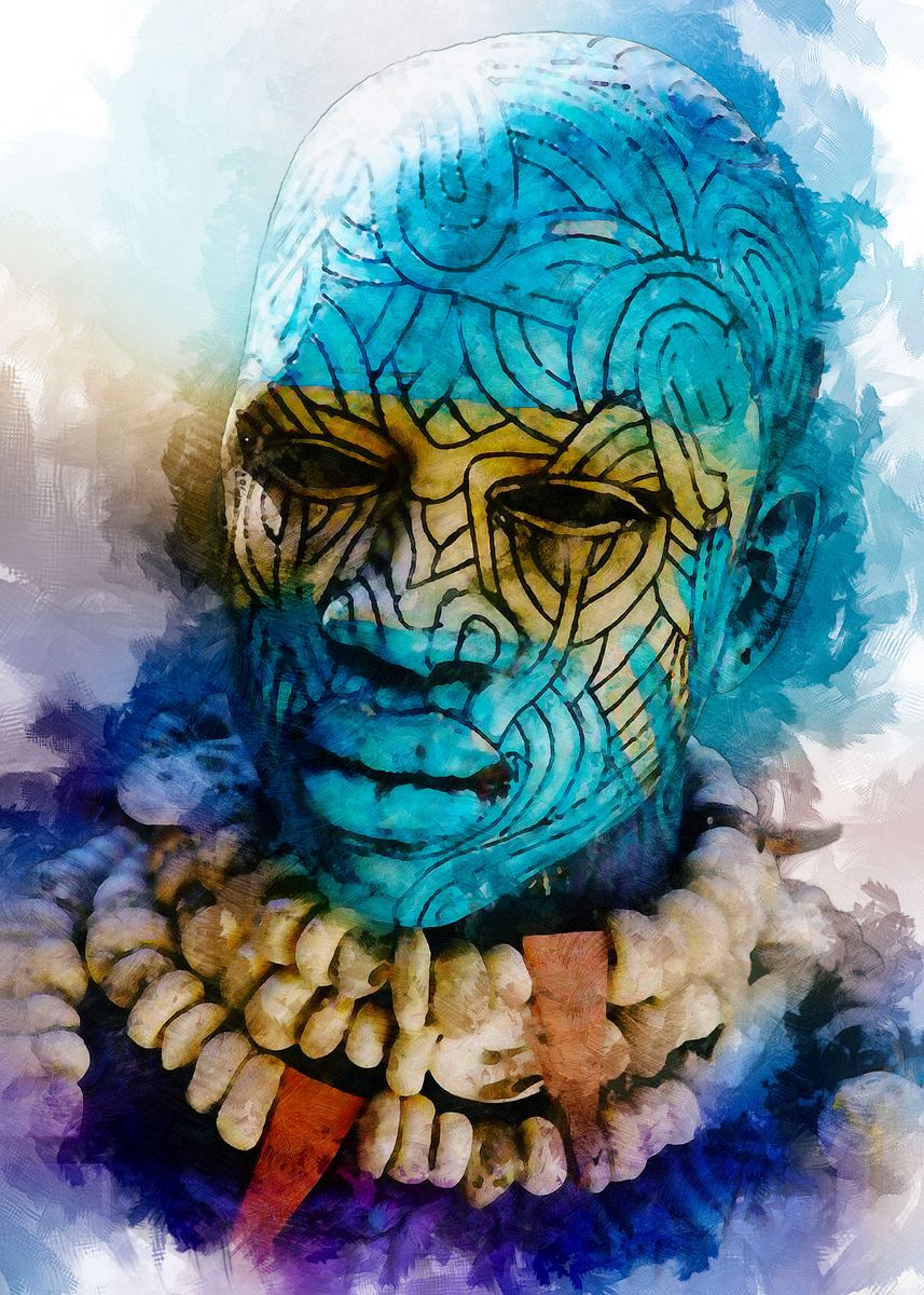 'Tribal colours' Poster, picture, metal print, paint by Aivaras ...