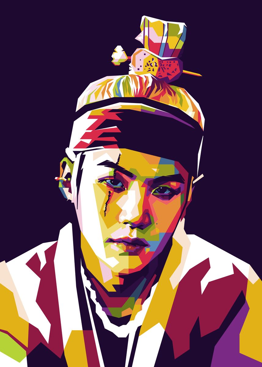 'Agust D' Poster, picture, metal print, paint by Andi Permana | Displate