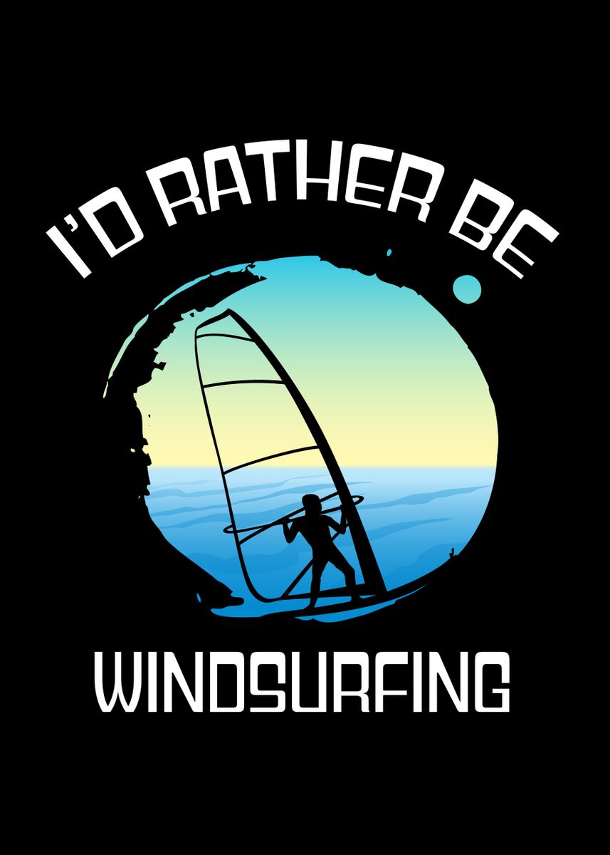 'Windsurfing Surfing' Poster, picture, metal print, paint by Norden ...