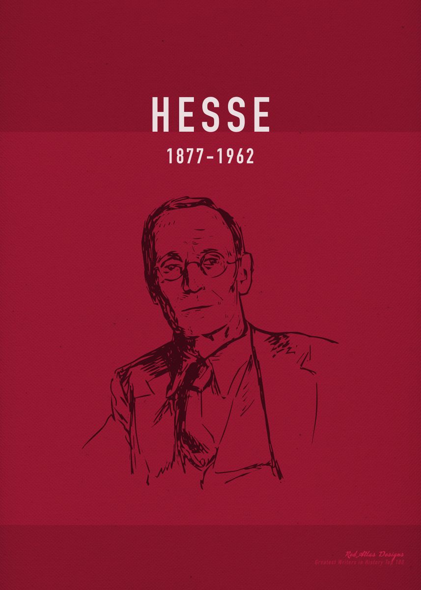 'Hesse Author Art ' Poster, picture, metal print, paint by Design ...