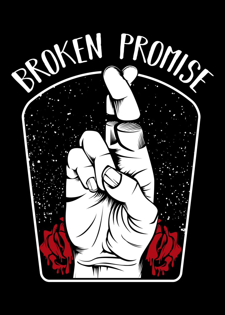 'Broken Promise Aesthetic V' Poster, picture, metal print, paint by ...