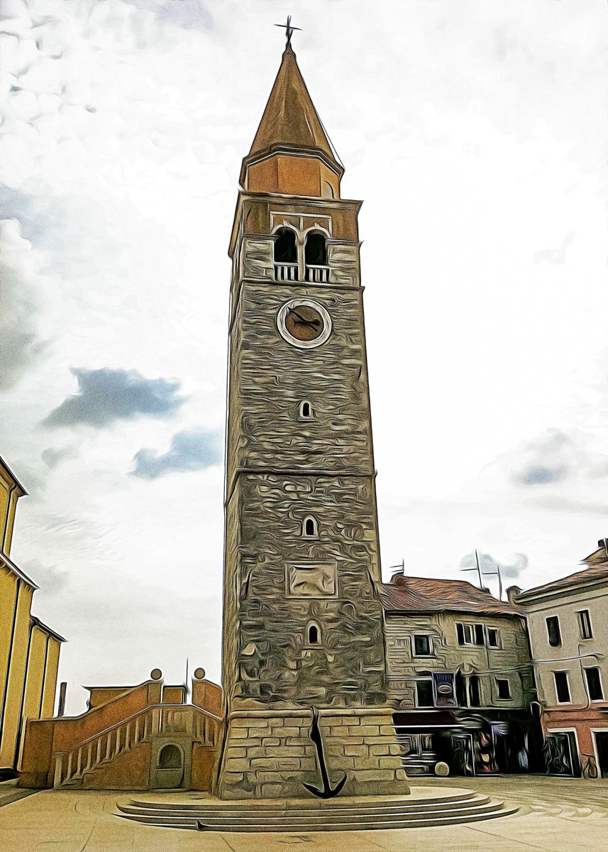 'Umag in Istria' Poster by Sergio Pazzano | Displate