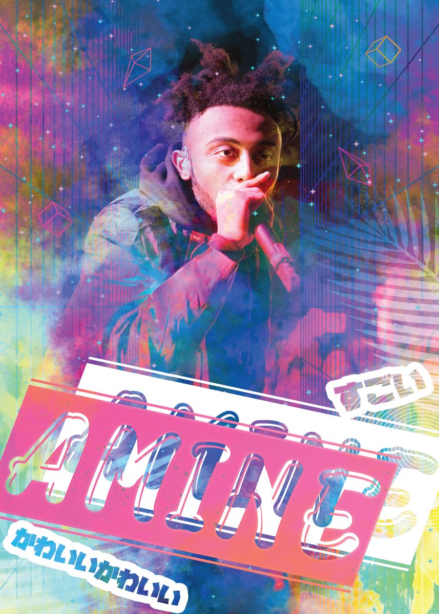 'Amine' Poster, picture, metal print, paint by Aphantasiv | Displate