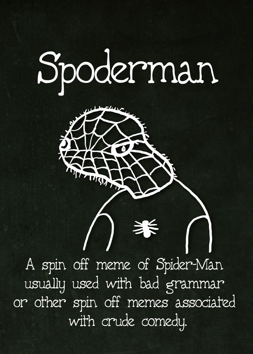 'Spoderman' Poster, picture, metal print, paint by msp4rrow | Displate
