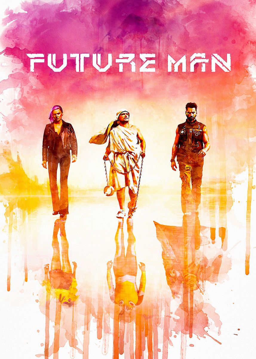 'Future Man' Poster, picture, metal print, paint by Kaye Luca | Displate