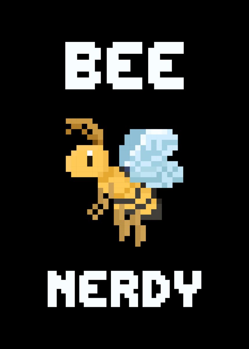 'Bee Nerdy' Poster by ninarts | Displate