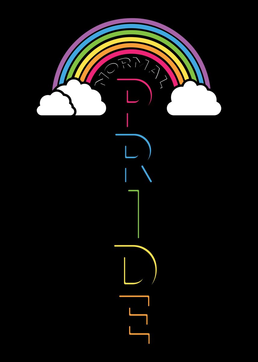 'Normal pride' Poster, picture, metal print, paint by AaronBaron | Displate