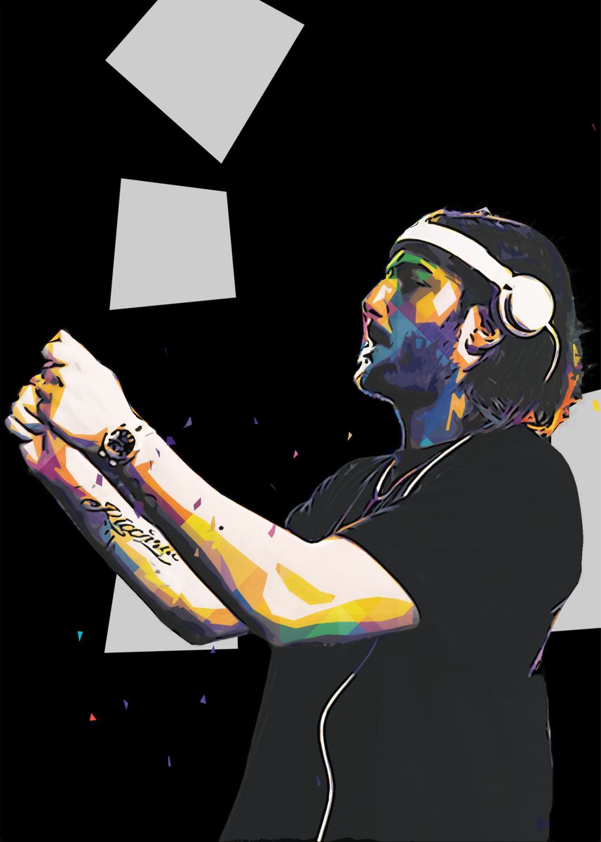 'Alesso' Poster, picture, metal print, paint by MDA STUDIO | Displate