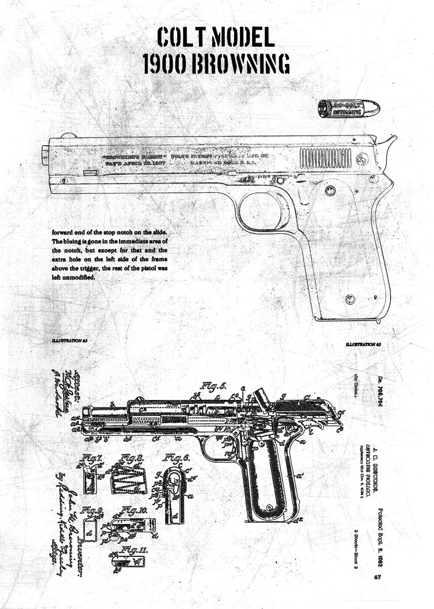 'colt model ' Poster, picture, metal print, paint by MAXART DESIGN ...