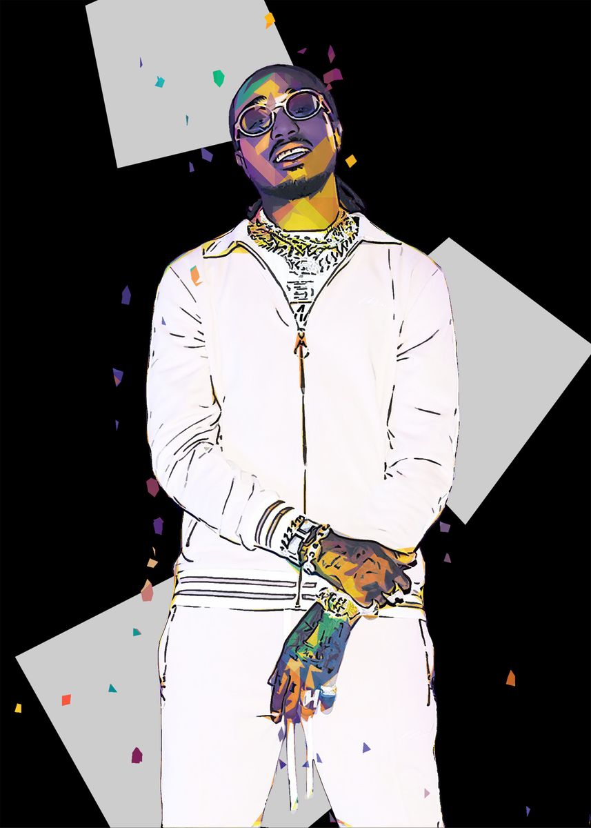 'Quavo ' Poster, picture, metal print, paint by OOM TEAM | Displate