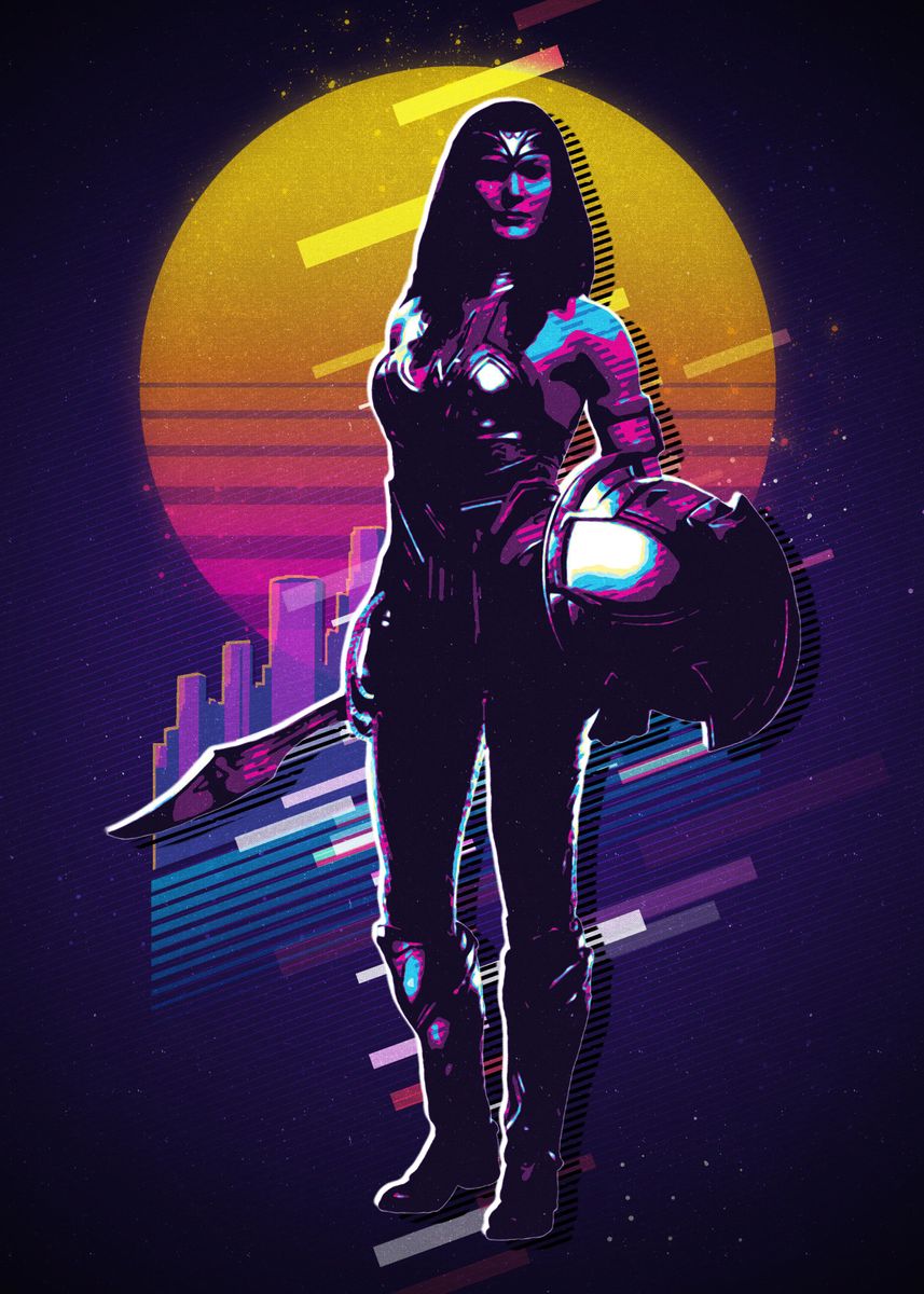 'fighting game' Poster, picture, metal print, paint by Neon Art Glowing ...