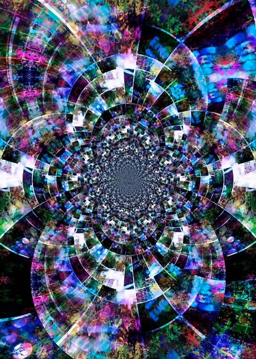 'Abstract in vivid colors' Poster, picture, metal print, paint by Bruce ...