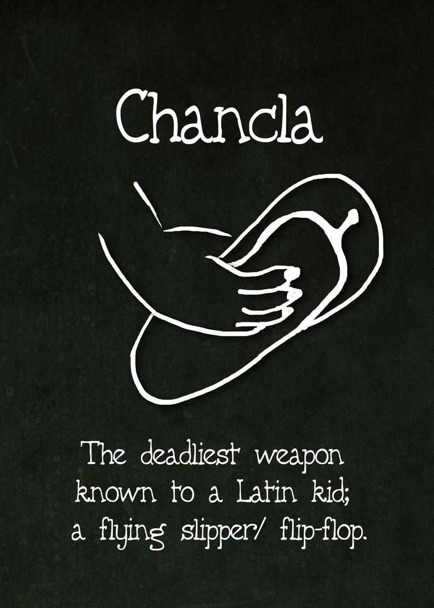 'Chancla' Poster, picture, metal print, paint by msp4rrow | Displate
