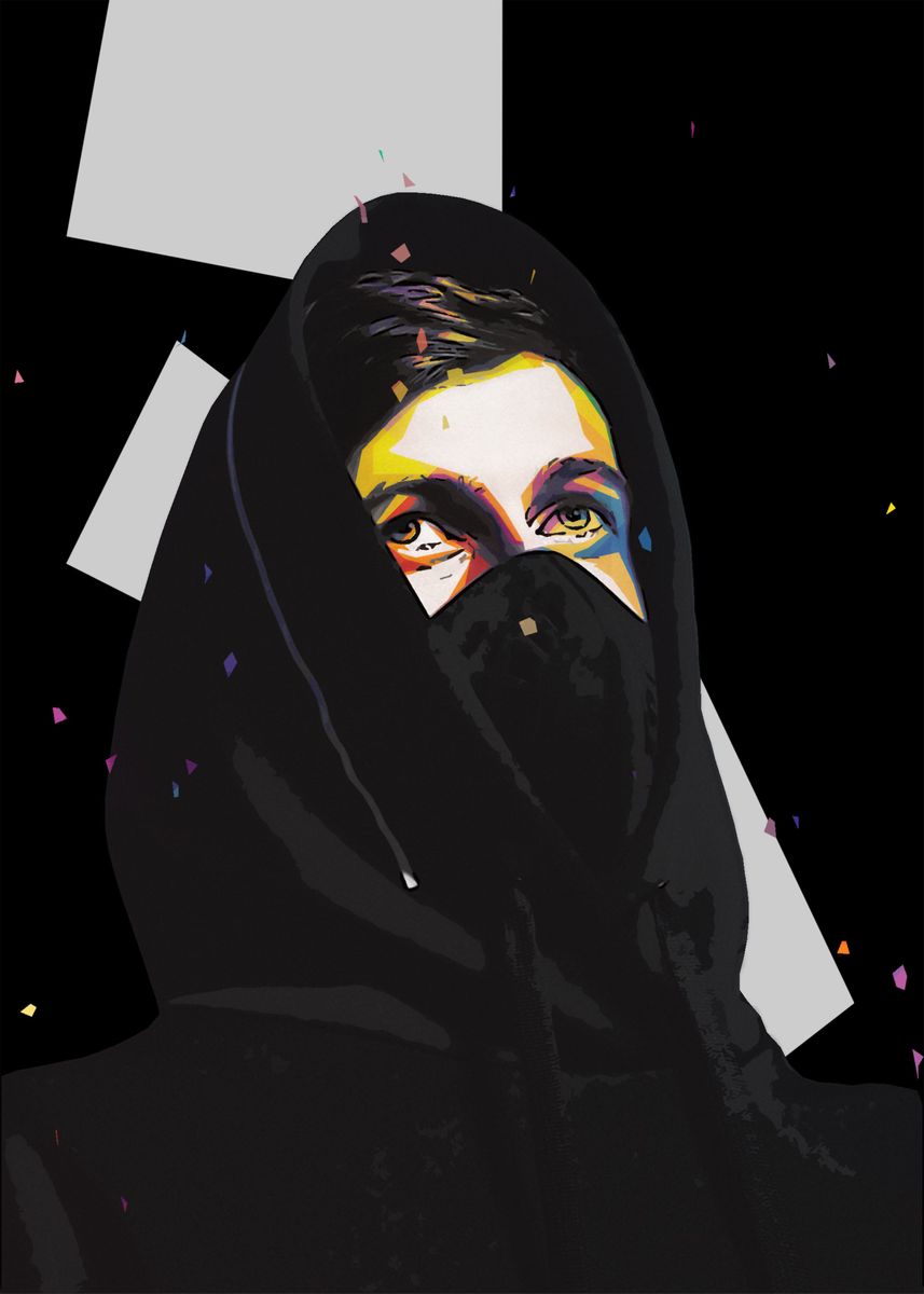 'Alan Walker' Poster, picture, metal print, paint by MDA STUDIO | Displate