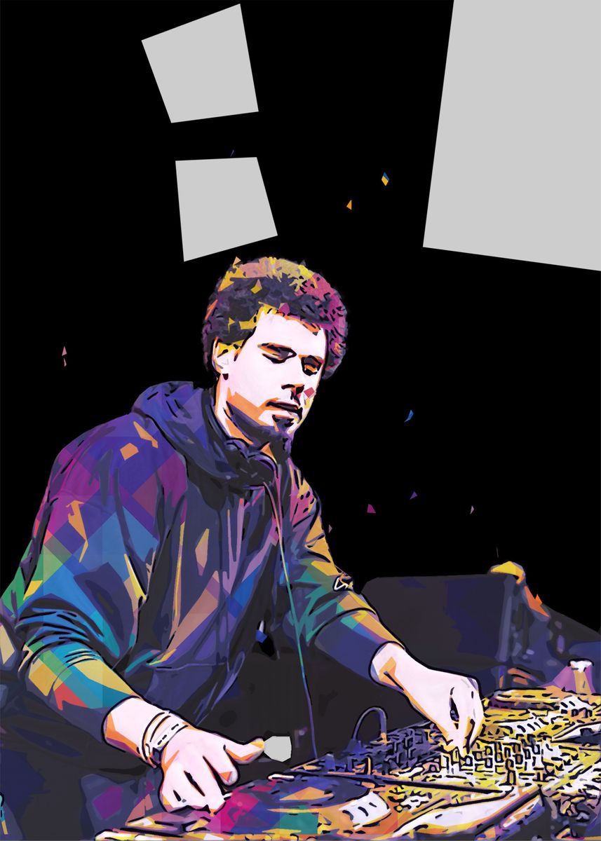 'Afrojack' Poster, picture, metal print, paint by MDA STUDIO | Displate