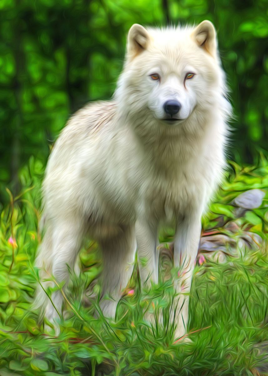 'Lone Wolf' Poster, picture, metal print, paint by Armstrong | Displate