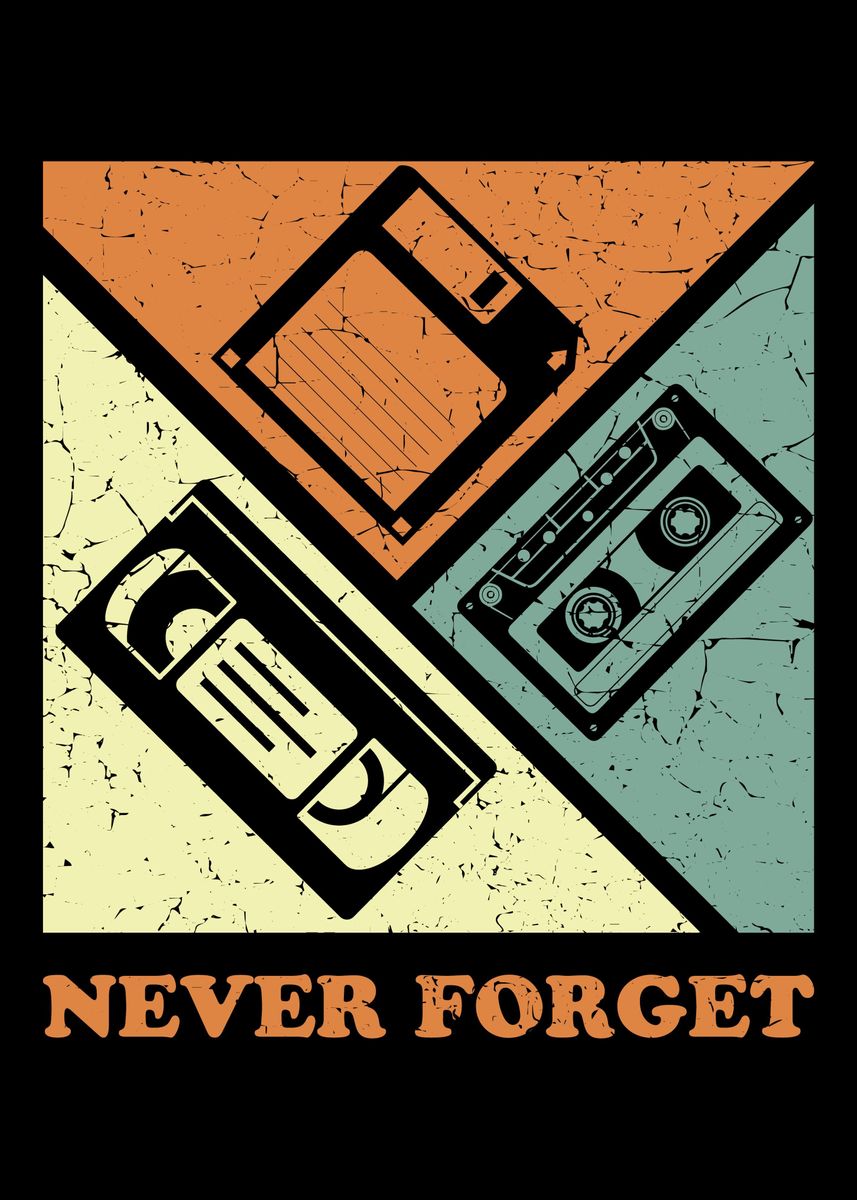 'Never forget' Poster, picture, metal print, paint by TheSpezialBrand ...