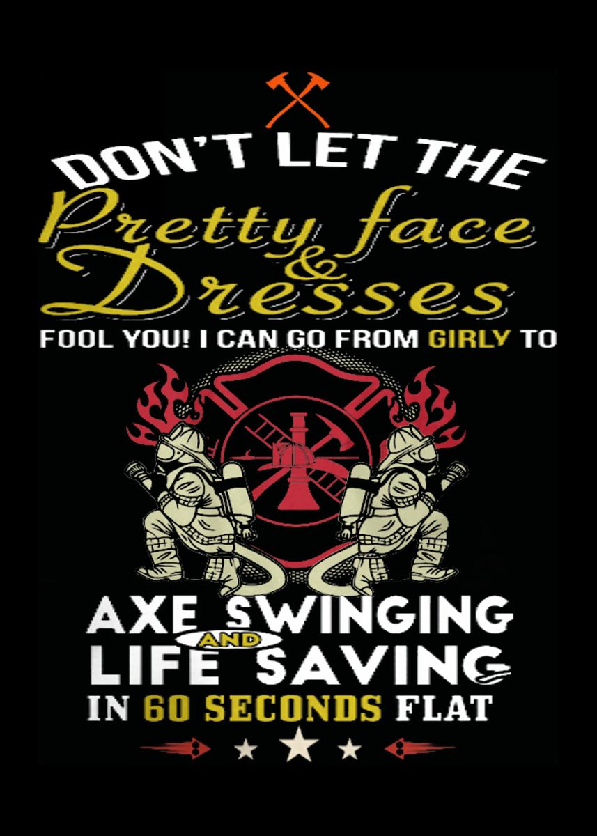 'Proud To Be A Firefighter' Poster by David Bratton | Displate