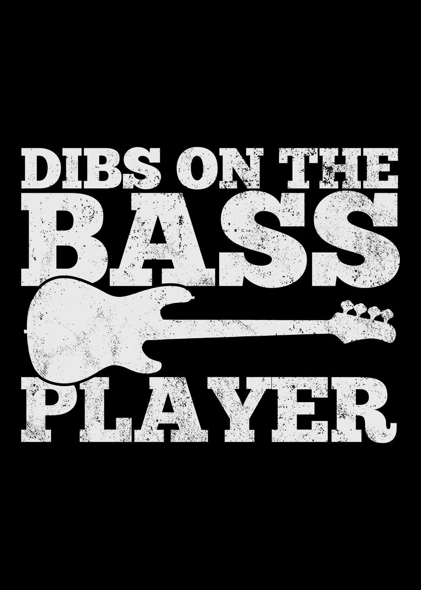 'Bassist Guitar Player' Poster, picture, metal print, paint by ...