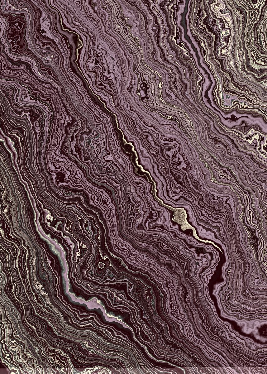 'Dark Marble 03' Poster, picture, metal print, paint by Aloke Design ...