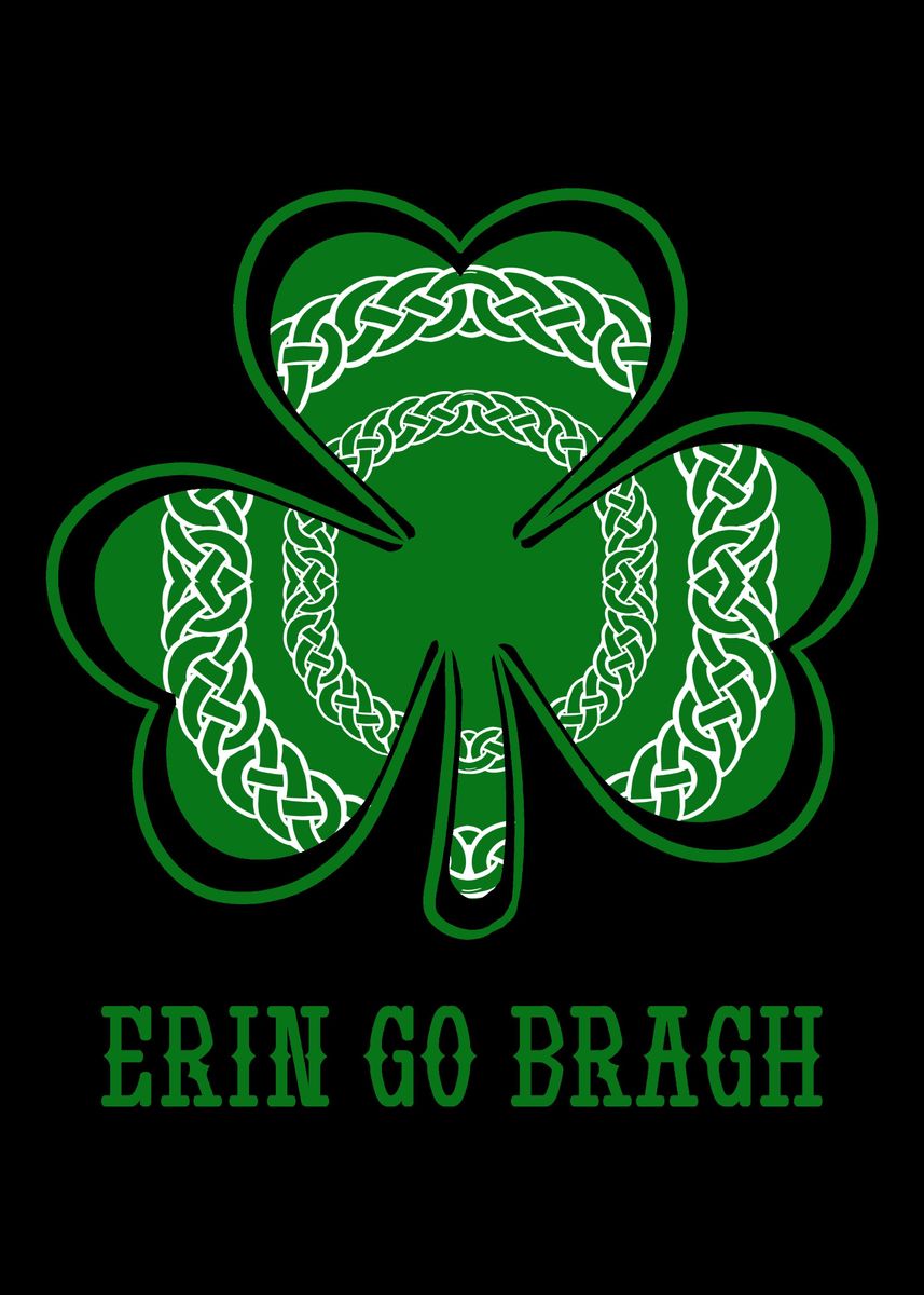 'Erin go Bragh Irish Woman ' Poster by Powdertoastman | Displate
