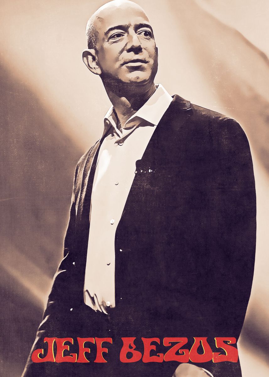 'Jeff Bezos' Poster by Anxhela Sufa | Displate