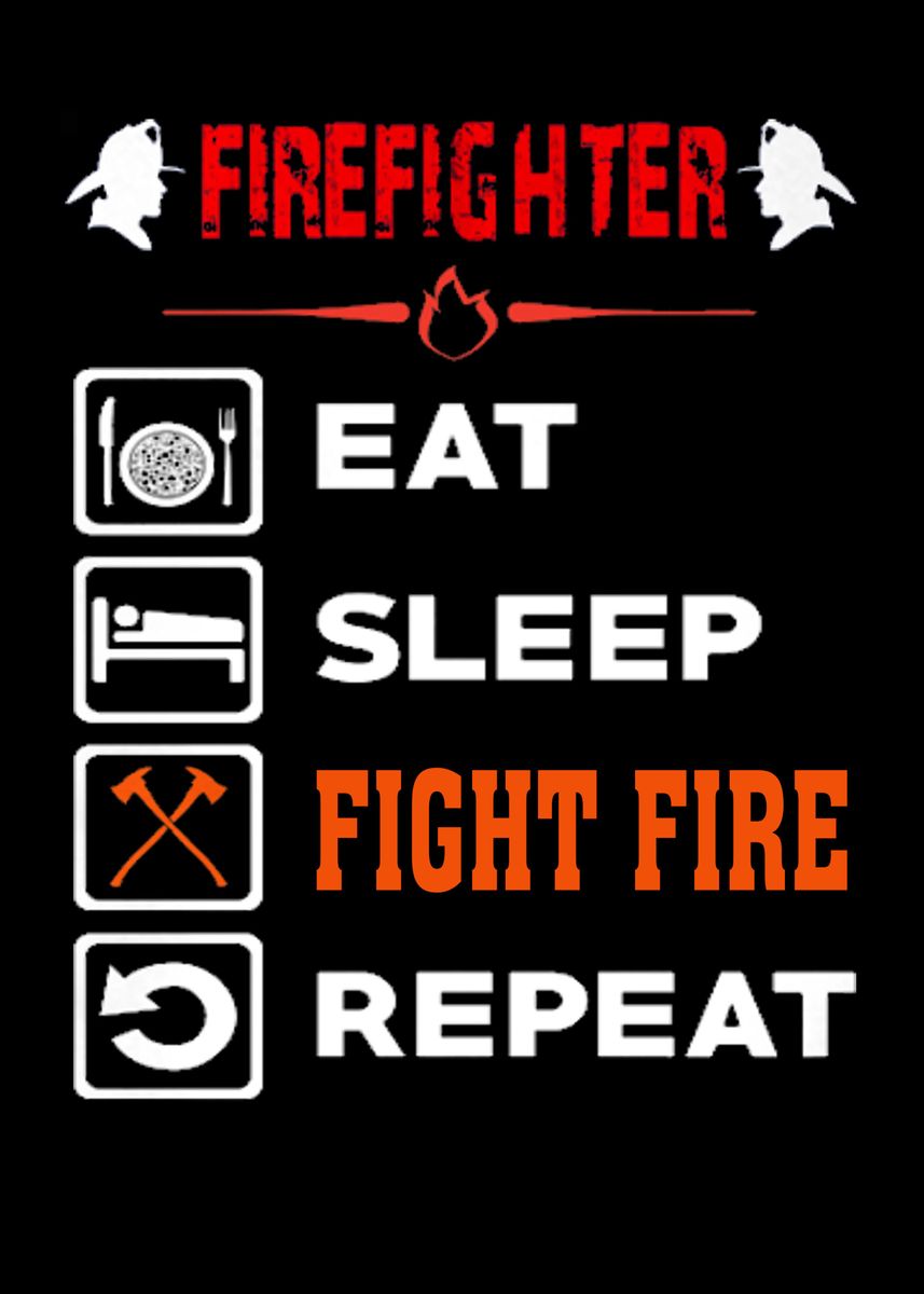 'Proud To Be A Firefighter' Poster by David Bratton | Displate