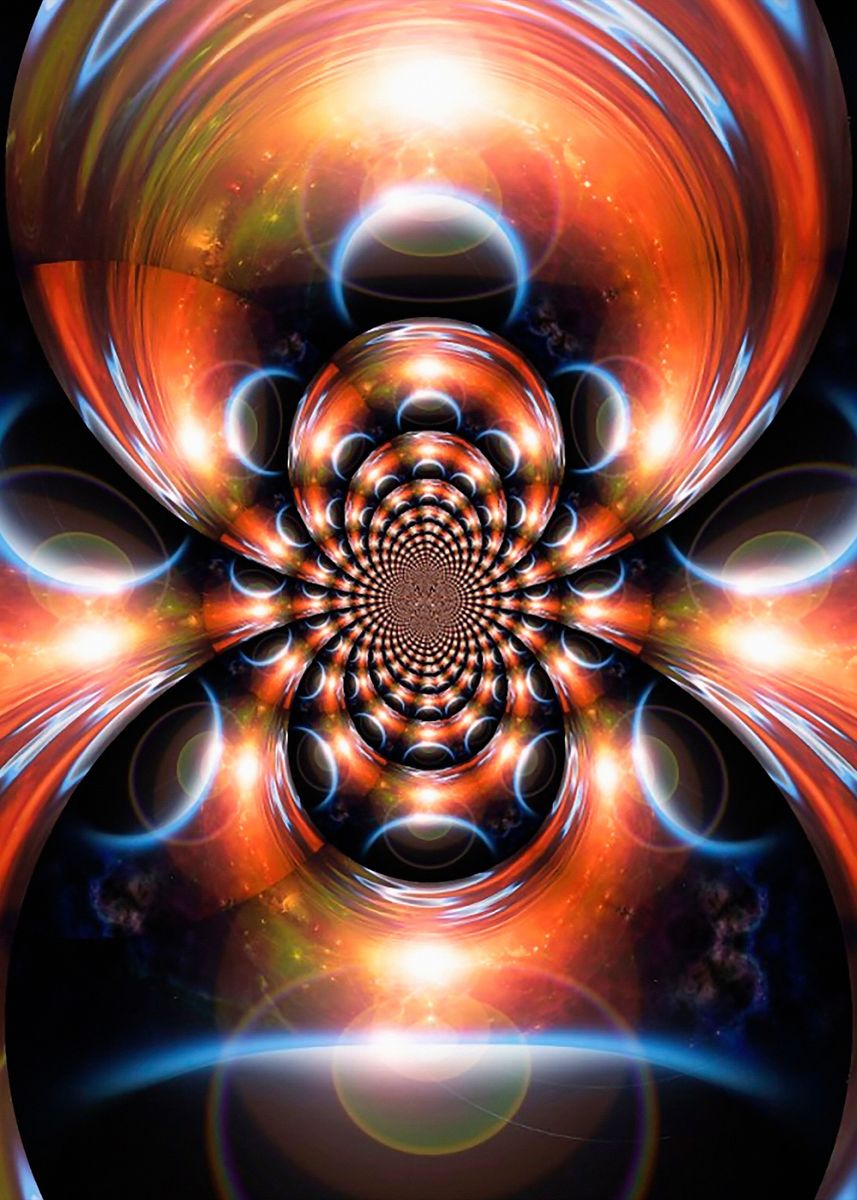 'Eclipse fractal' Poster, picture, metal print, paint by Bruce Rolff ...