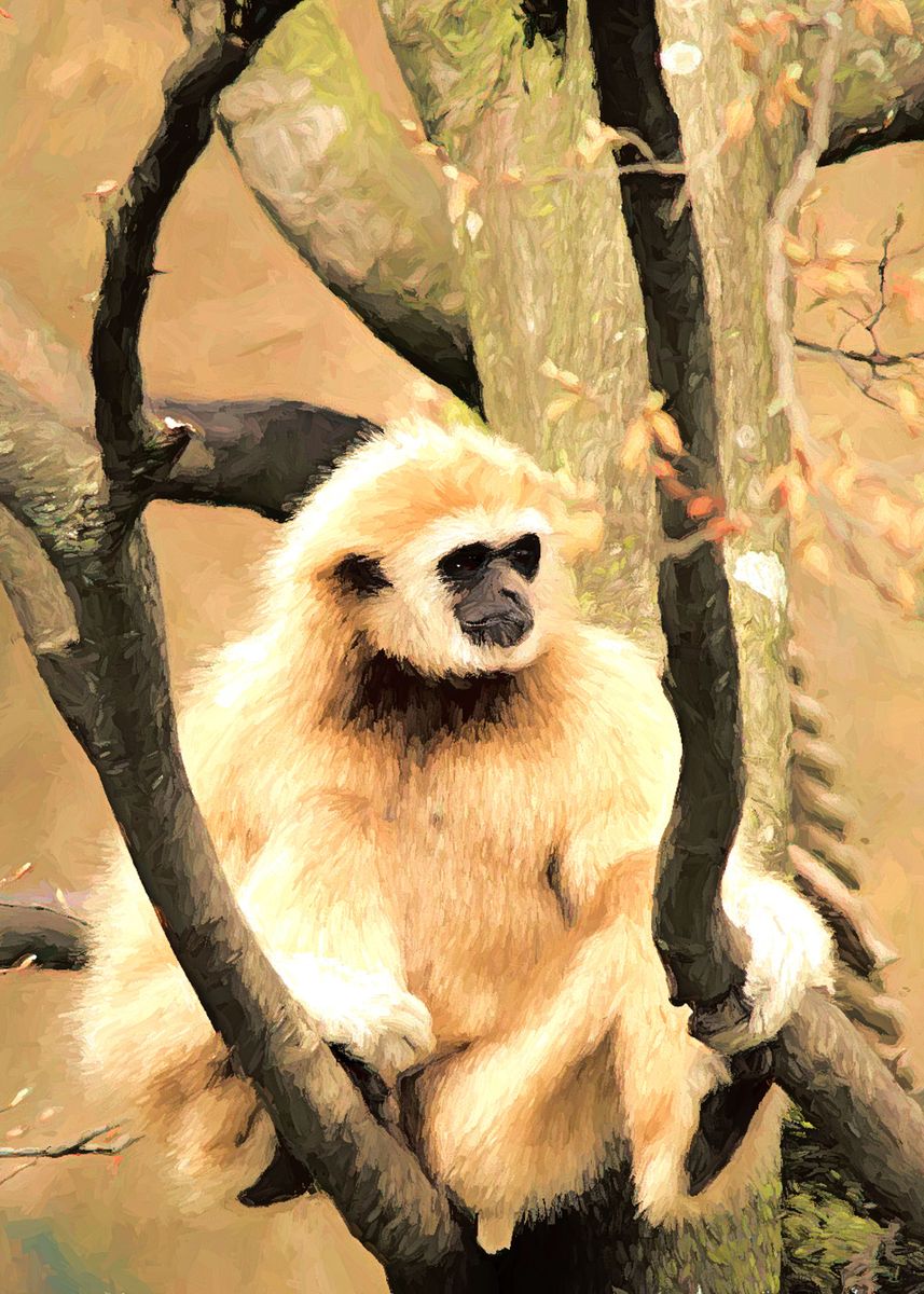 'Lar Gibbon' Poster by Armstrong | Displate