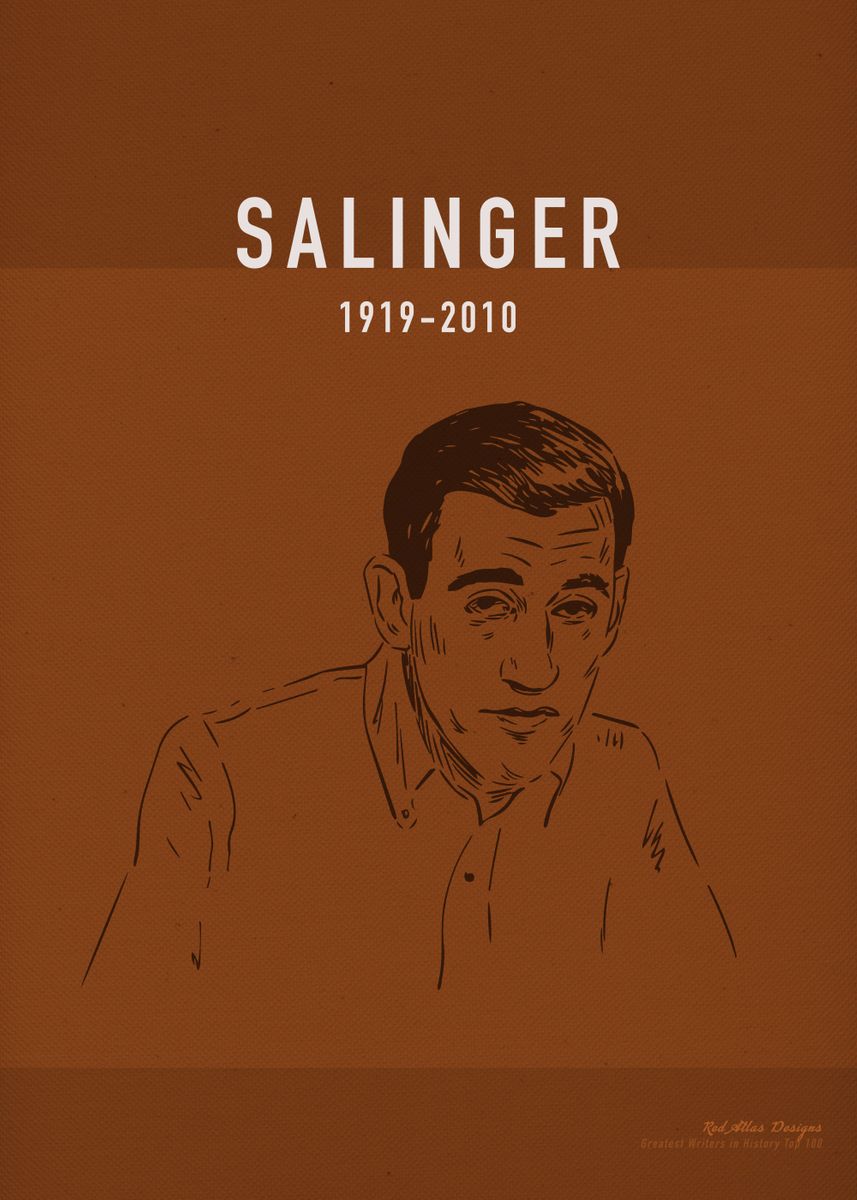 'Salinger Author Art ' Poster, picture, metal print, paint by Design ...