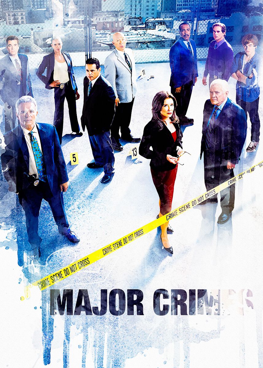 'Major Crimes' Poster, picture, metal print, paint by Kaye Luca | Displate