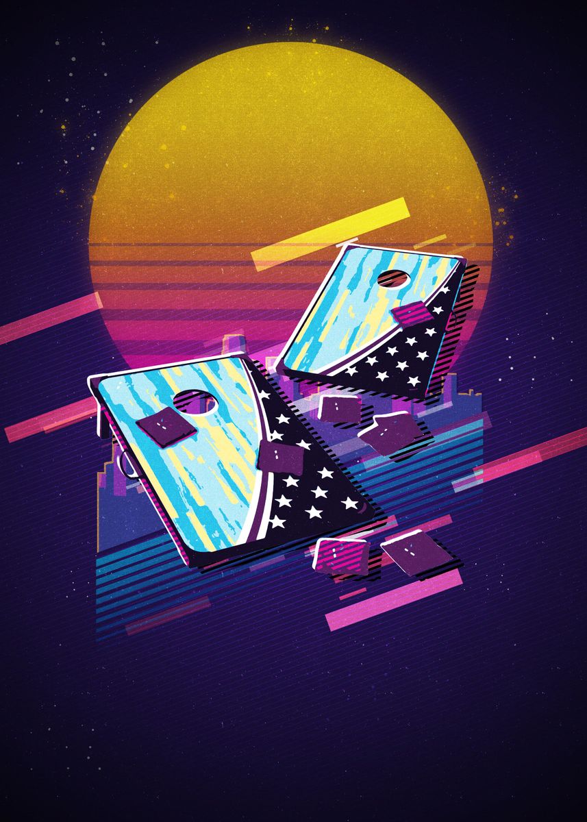 'game outdoor' Poster, picture, metal print, paint by french | Displate