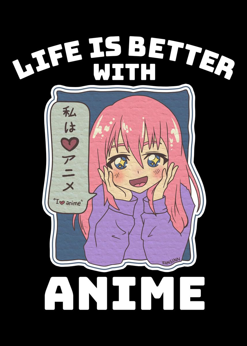 'Anime Manga Life Gift' Poster, picture, metal print, paint by fansinn ...