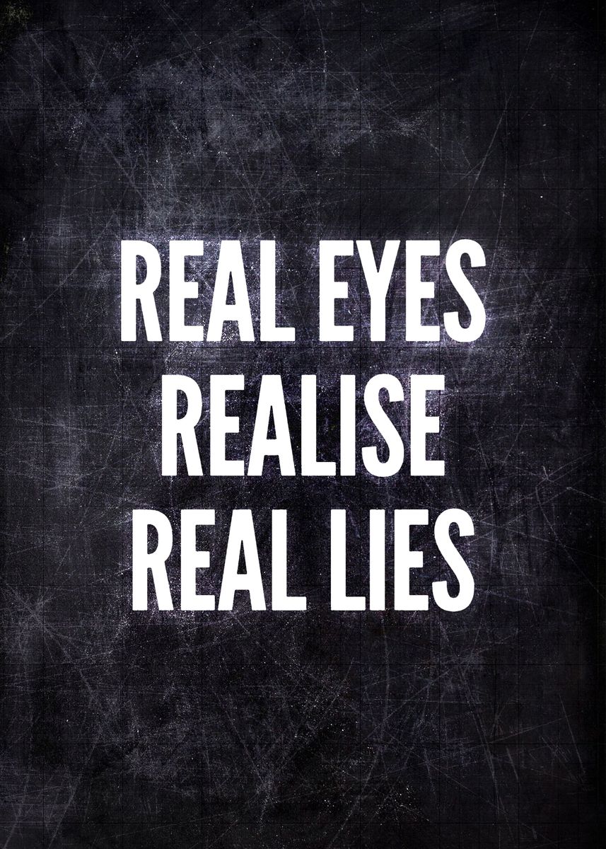 'REAL EYES' Poster, picture, metal print, paint by MAXART DESIGN | Displate