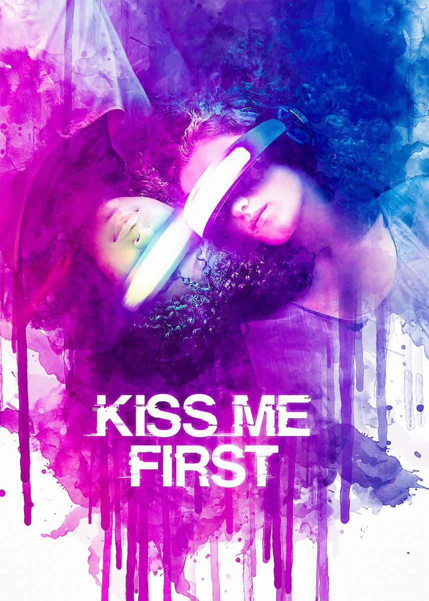 'Kiss Me First' Poster, picture, metal print, paint by Zain Brookes ...
