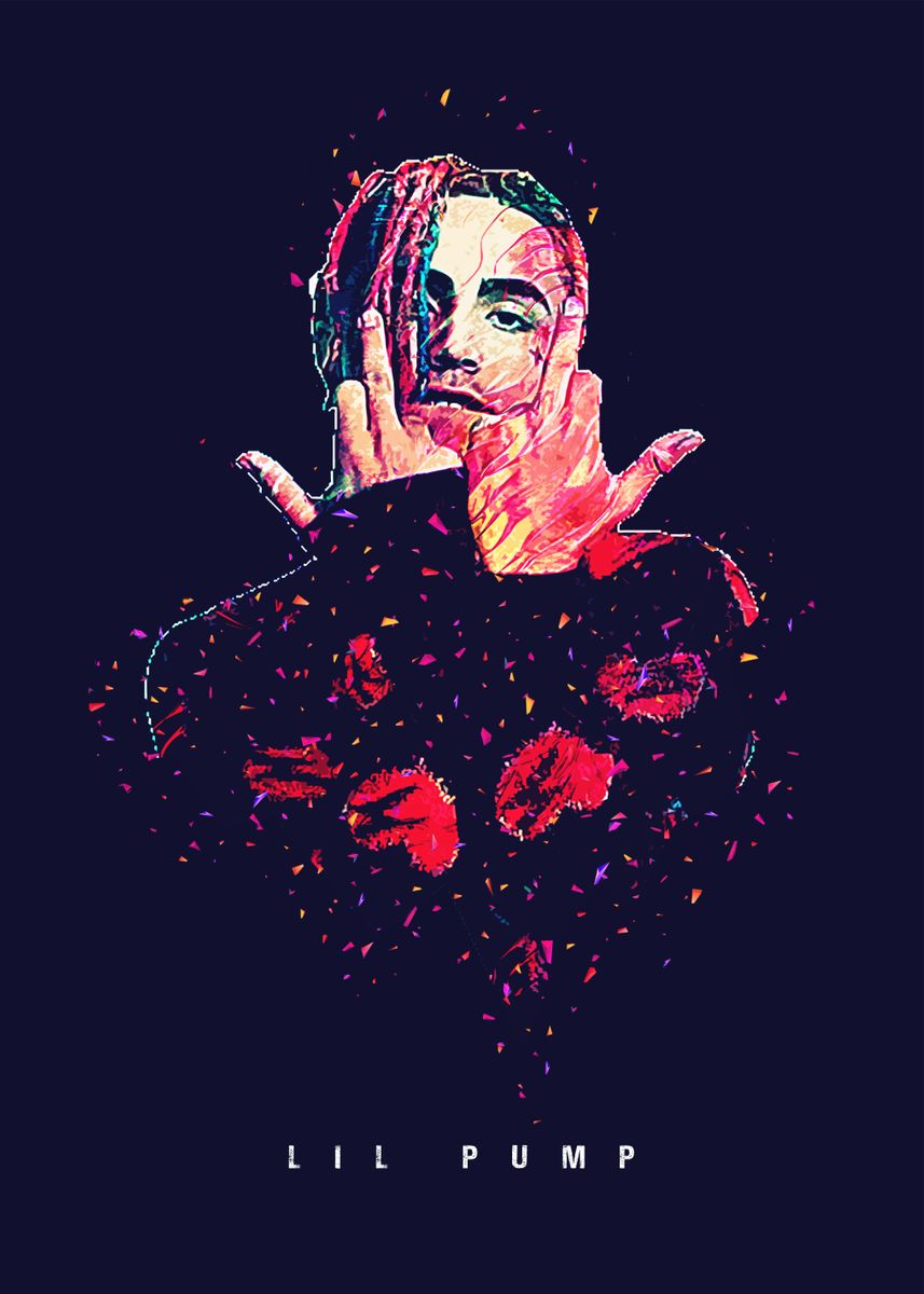 'LIL PUMP' Poster, picture, metal print, paint by Most Popular Cult ...