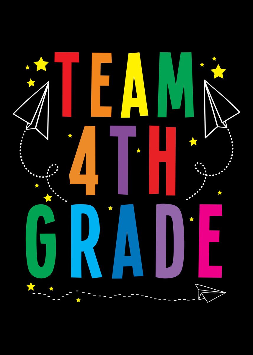 'Fourth Grade' Poster, picture, metal print, paint by Cooldruck | Displate