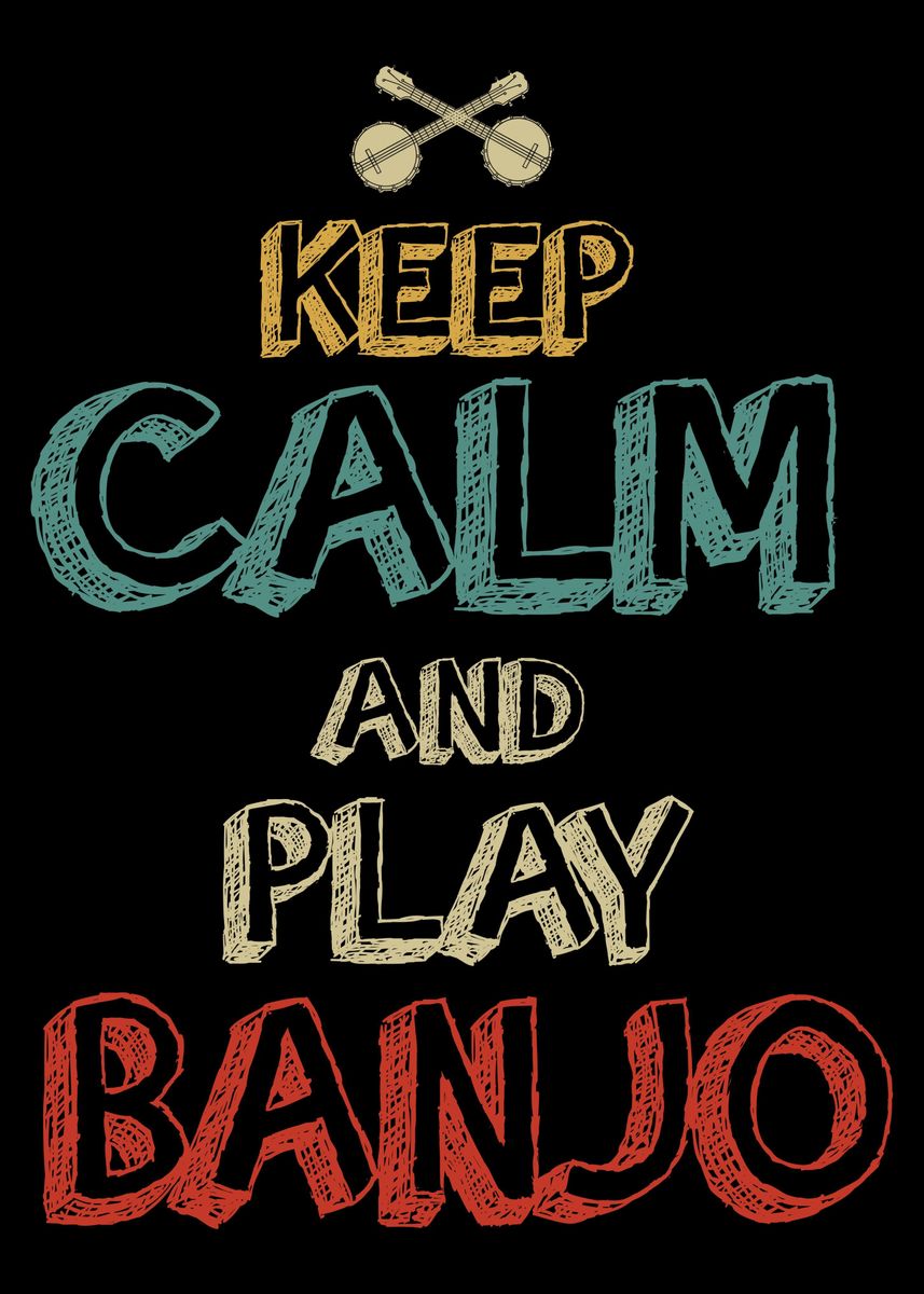 'Banjo Player' Poster by Cooldruck | Displate