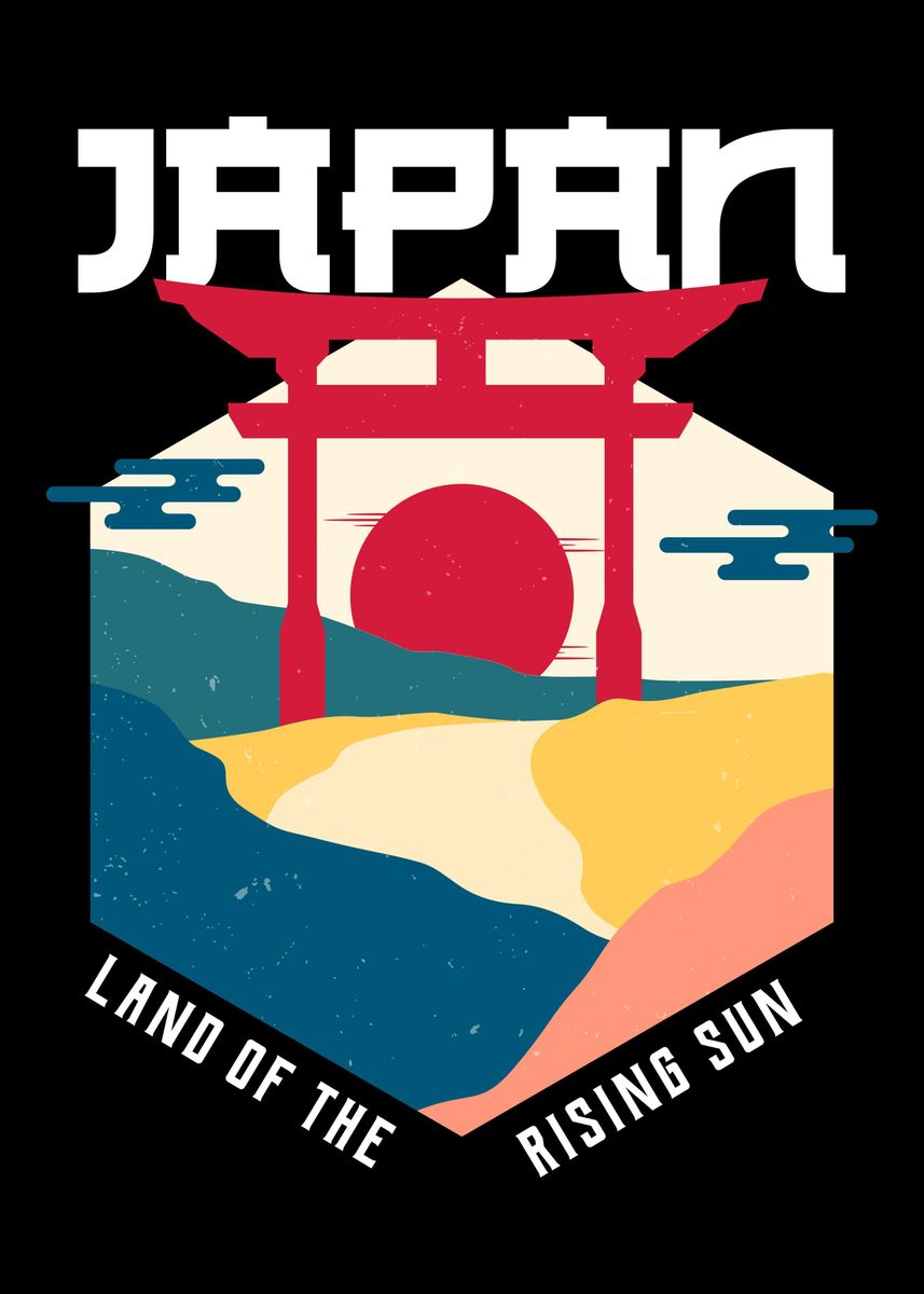 'Japan' Poster, picture, metal print, paint by Hexor | Displate